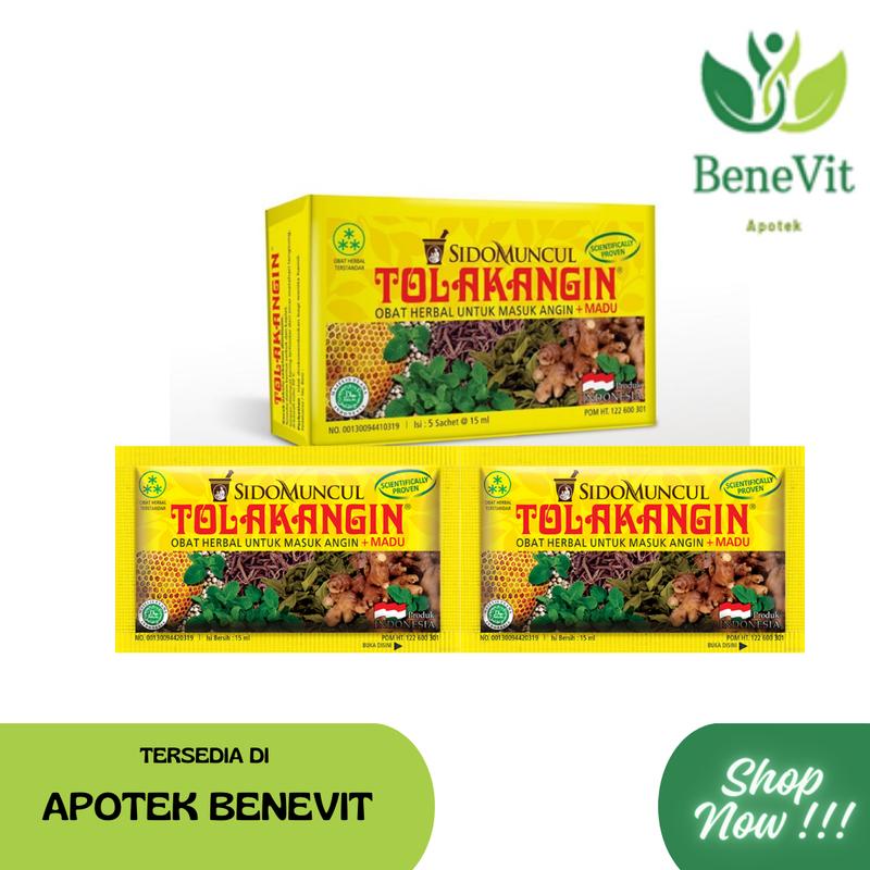 TOLAK ANGIN CAIR PLUS MADU SACHET BOX ISI 5 Herbal Honey Syrup - Shop ...