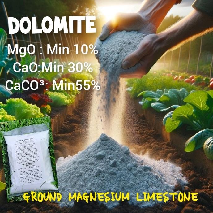DOLOMITE GML 5KG Organic (Kapur Pertaniaan,Perkolaman,Perternakan ...