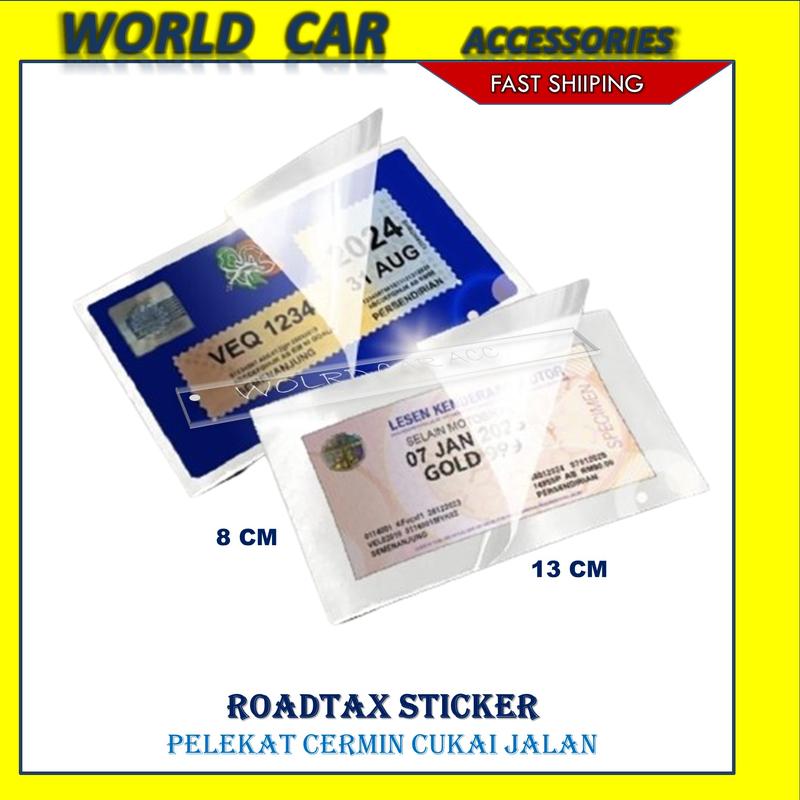 Roadtax Sticker Transparent Clear HIGH QUALITY/ Pelekat Cermin - TikTok ...