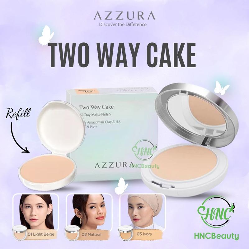 AZZURA All Day Matte Finish Two Way Cake Bedak Foundation SP - Shop ...