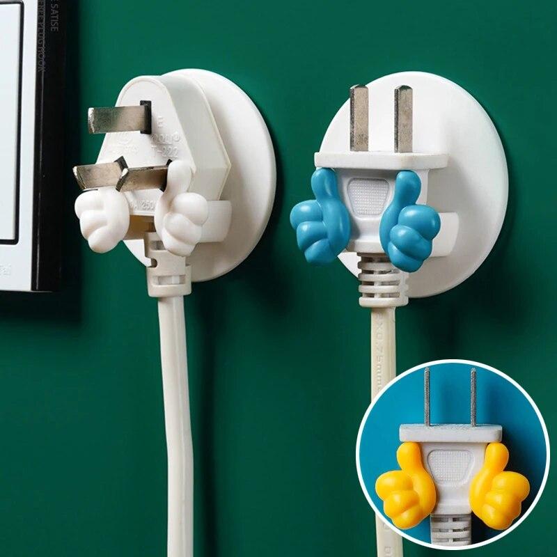 Creative Thumb Plug Holder Punching-free Wall Adhesive Key Bag - TikTok ...