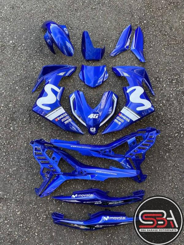 Y16 COVERSET Y16ZR DPBMC BLUE BIRU MOVISTAR M PUTIH Y16-M1 ORIGINAL ...