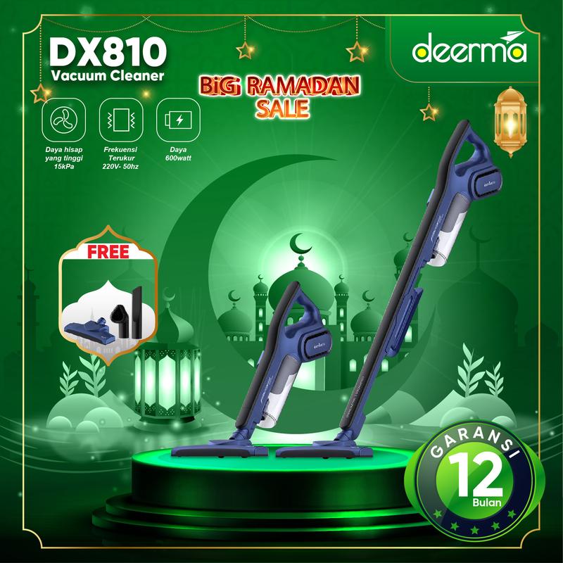 【COD】Deerma DX810 Penghisap Debu Portable 2in1 Biru Mesin Membersihkan ...