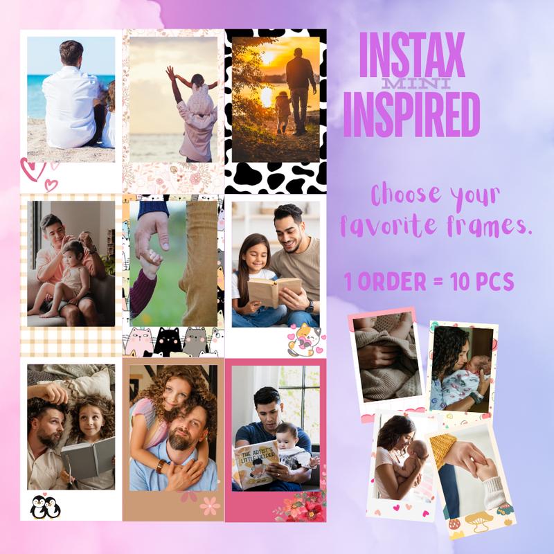 Polkadot Frame/Background Instax Inspired Mini Photos Set - 10 - TikTok ...
