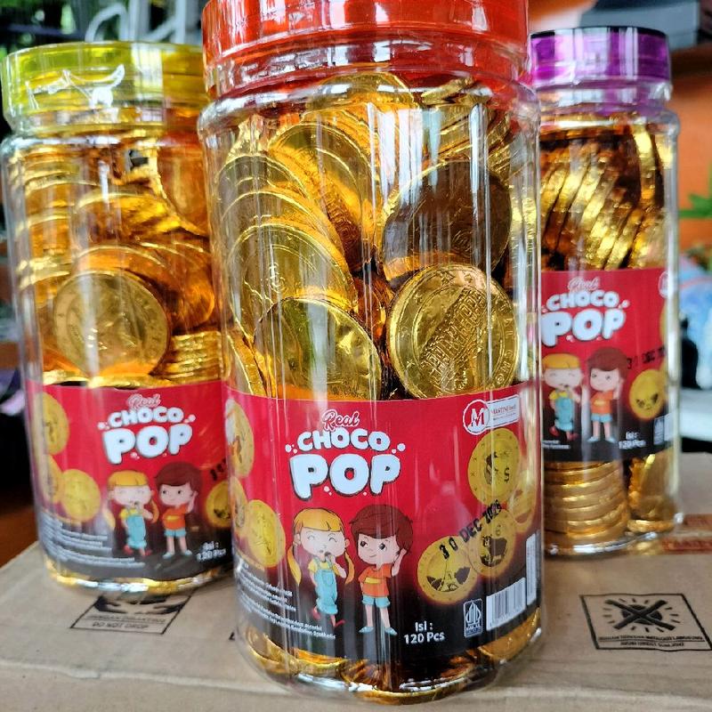 Chocopop Coklat Koin Compound Manis isi 45 pcs isi 70 pcs da - Shop ...