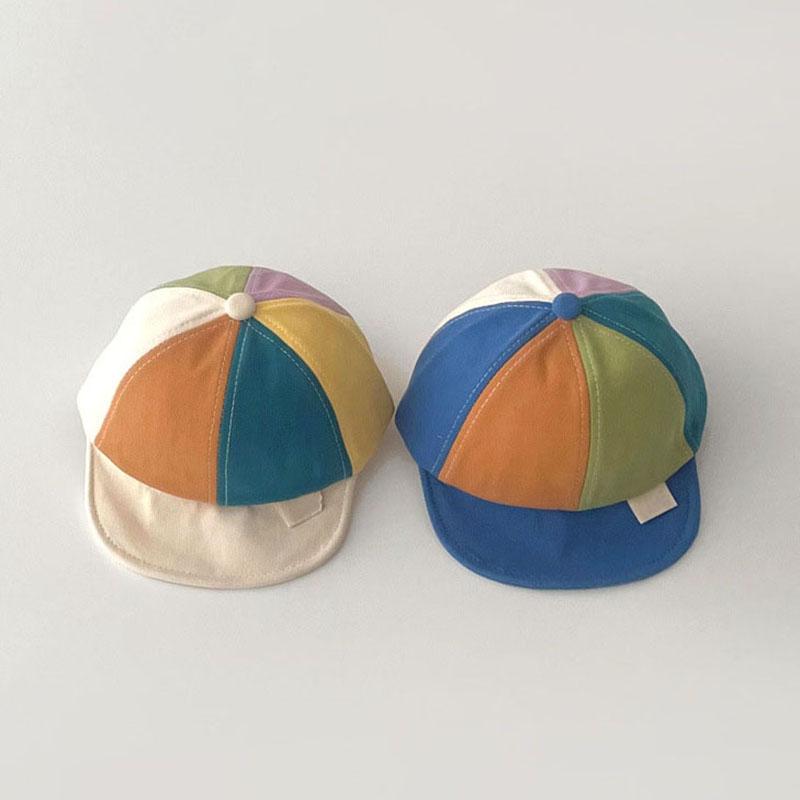 Colorful Patchwork Baby Baseball Caps Spring Infant Sunscree - TikTok ...