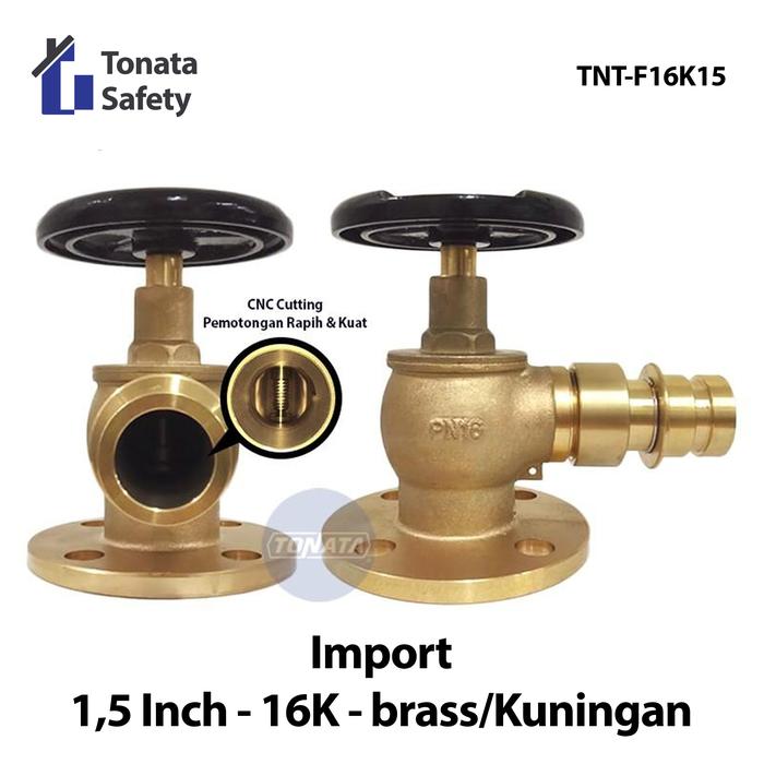 Promo Hydrant Valve Machino 1.5" - 16K / Type Flange / Brass / Import ...