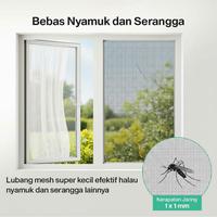 Promo KAMJE Kasa Nyamuk Jaring Jendela DIY Mosquito Net PP Nano 20 Mesh ...