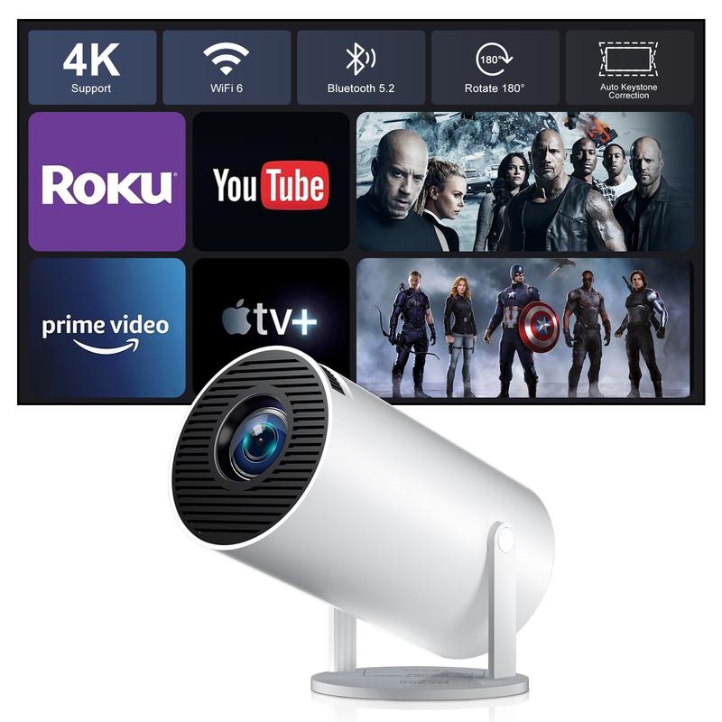 HY300 Pro+ Projector Upgraded Hy300 Pro Plus Projector Mini Portable ...