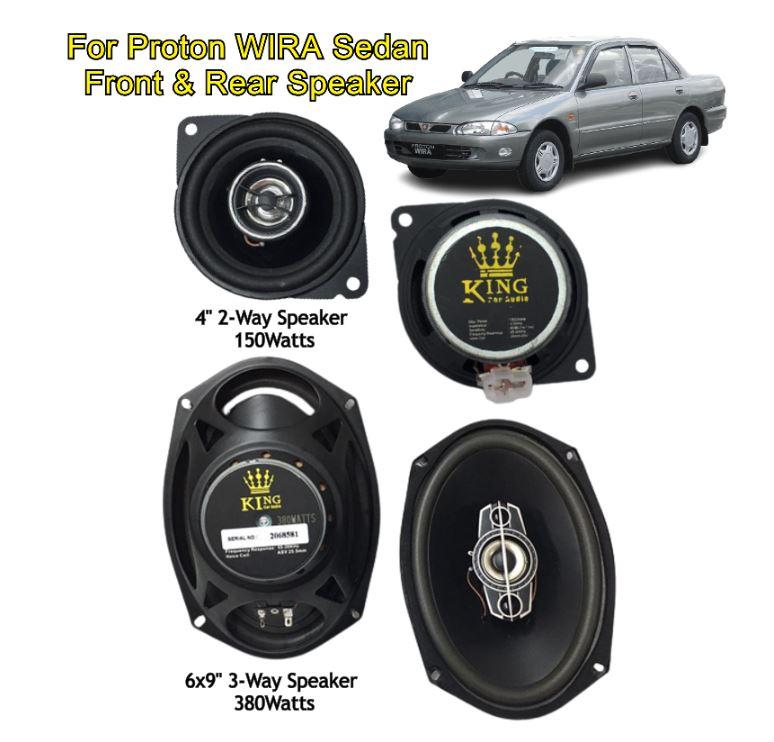 Front & Rear Speaker King Car Audio 4" 2-Way Coaxial Speaker - TikTok ...