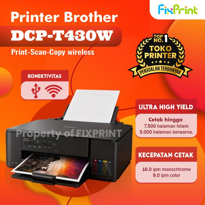 Jual Printer Brother DCP-T430W Wireless (Print-Scan-Copy) / Printer ...