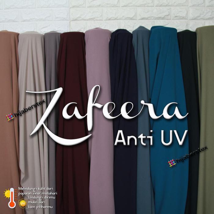 Jual HijabersTex 1/2 Meter Kain ZAFEERA ANTI UV - #01 BrokenWhite ...