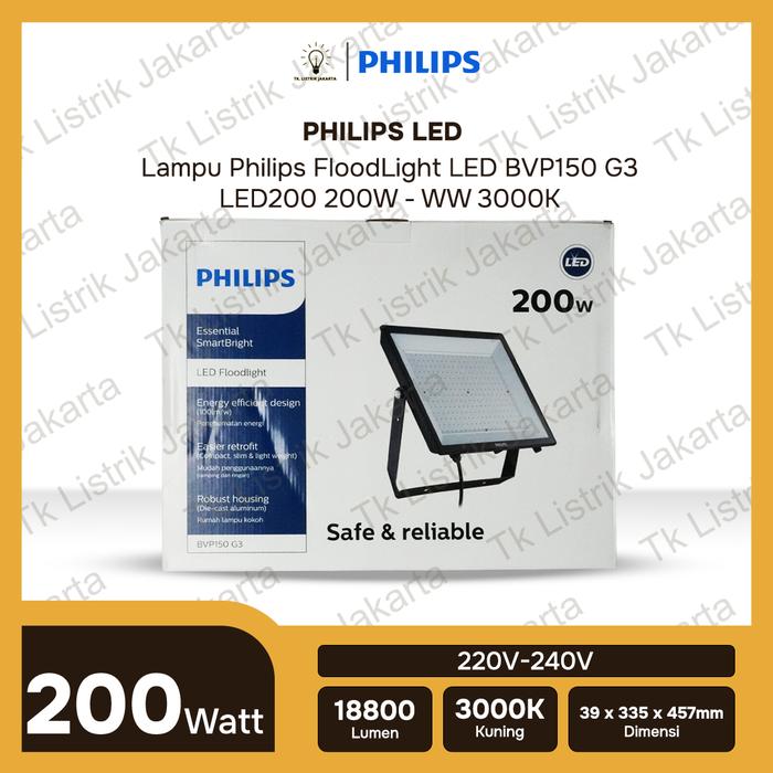 Promo Lampu Sorot LED Philips BVP150 G3 10W 20W 30W 50W 100W 150W 200W ...