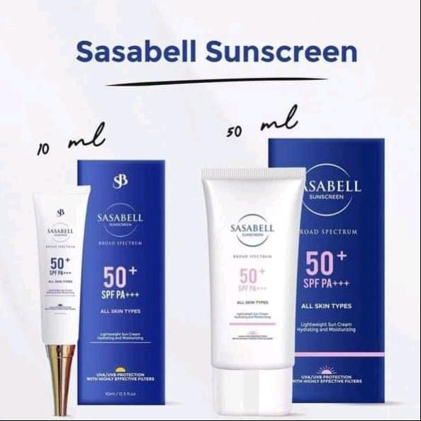 SASABELL SUNSCREEN SPF50 50ML/10ML - TikTok Shop Malaysia