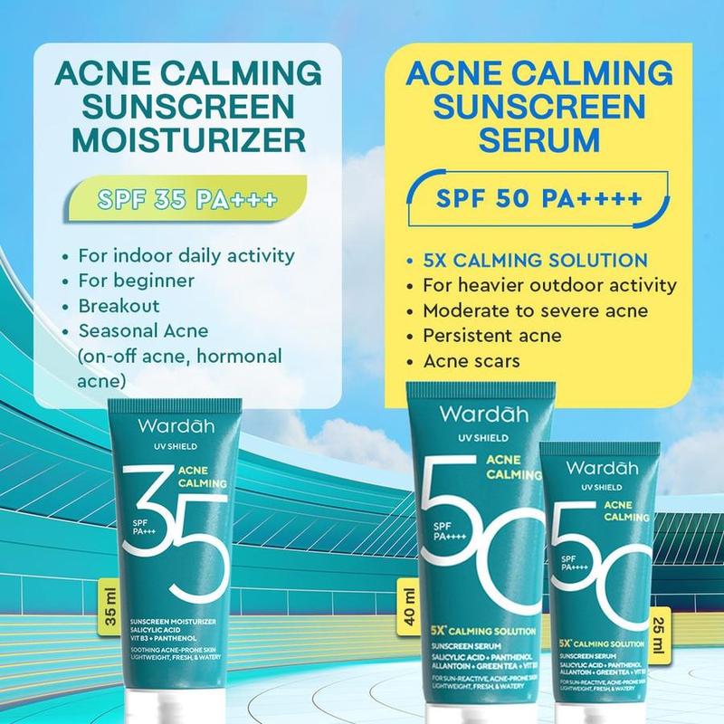 Wardah UV Shield Acne Calming Sunscreen Serum SPF 50 PA++++ | Sunscreen ...