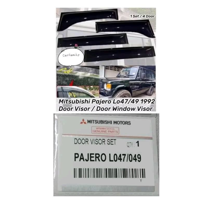 Mitsubishi Pajero L047/49 Door Visor - TikTok Shop Malaysia