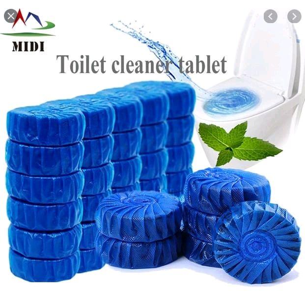 TABLET PEMBERSIH KLOSET biru sabun obat disinfektan Closet Toilet WC 50 ...