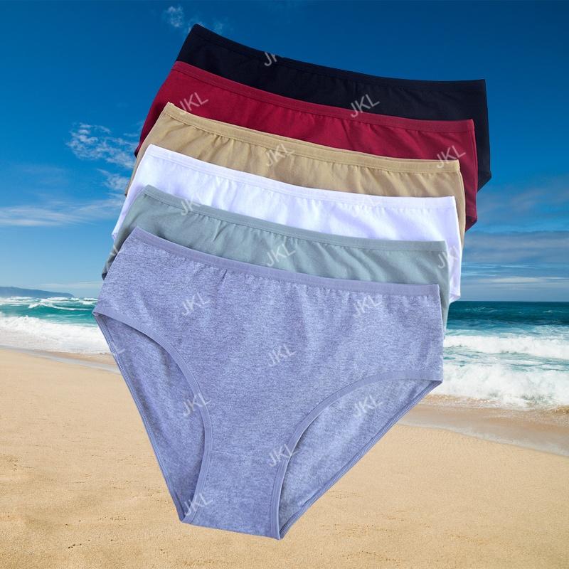 Women's Pure Cotton Panties Set of 12/6, Randomly Mixed Colors - TikTok ...