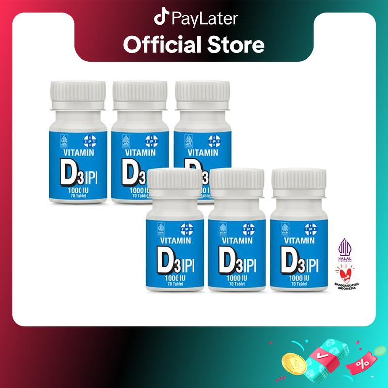 Vitamin IPI D3 1000 IU (6 pcs) [Exp : 01.2026] - Shop | Tokopedia