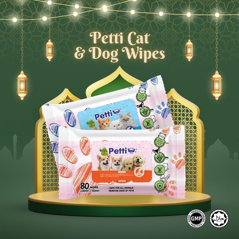 Petti Pet Wipes Cat & Dog Wet Tissue (1 x 80’s) - TikTok Shop Malaysia