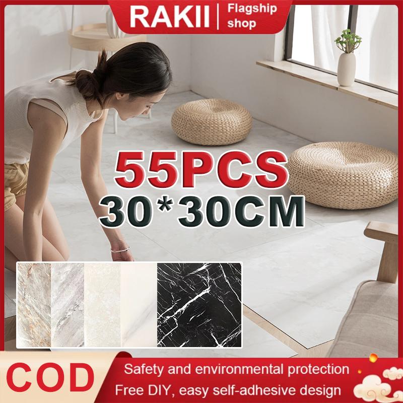 55PCS Vinyl Lantai Marbel 30 x 30 cm/ Vinil Sticker Lantai Marbel ...