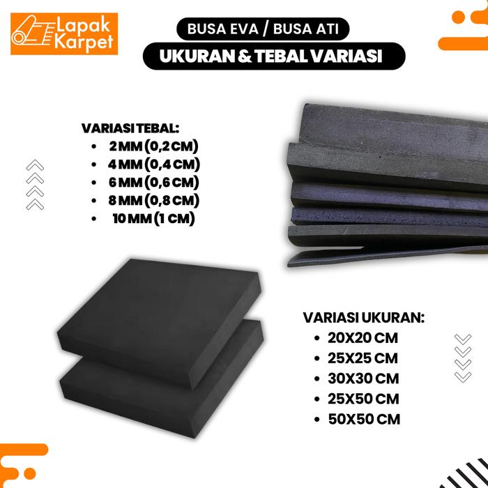 Jual Busa Eva / Busa Ati Ukuran Variasi / Tebal Variasi / Spon Eva ...