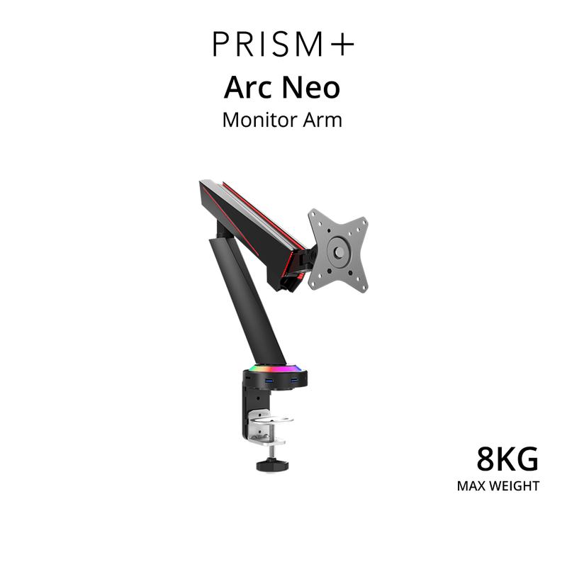 PRISM+ ARC NEO Single Monitor VESA RGB Monitor Arm - TikTok Shop Singapore