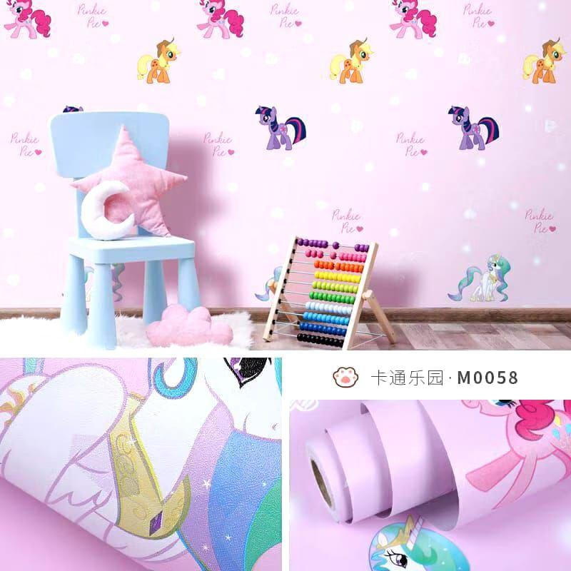 M2M WALLPAPER Wallpaper Dinding Kamar Anak Wallpaper Dinding Pink ...