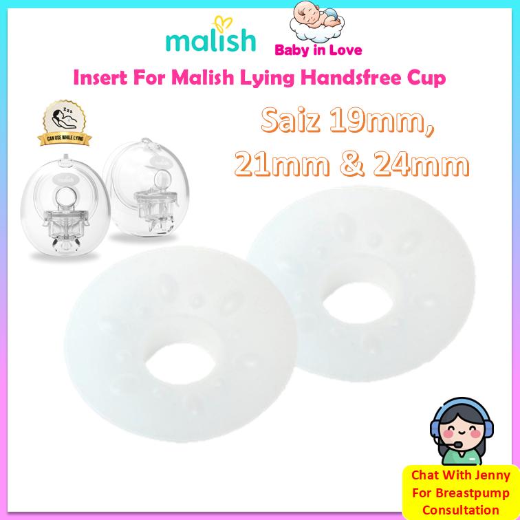 [ Saiz 19mm, 21mm & 24mm ] Malish Cup Tangan Bebas Insert / Malish ...