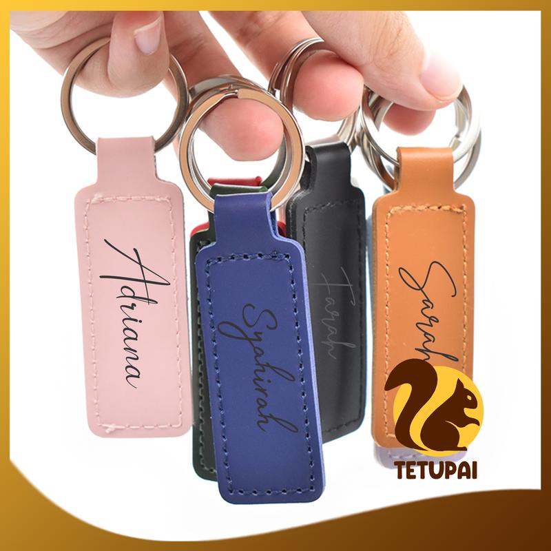 Laser Engraved Keychain Ukir Nama / Keychain Nama Custom / Custom Name ...