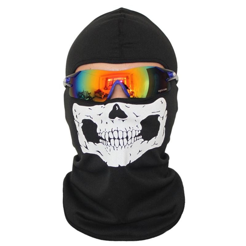 Musion Full Face Mask Black Ghosts Print Balaclava With Skul - TikTok ...