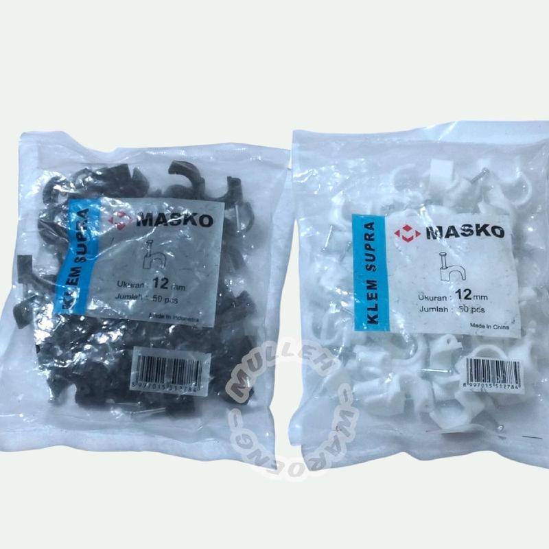 KLEM CLIP MASKO 12 MM / TAPE CABLE CLAMP KABEL PAKU BETON IS - Shop ...
