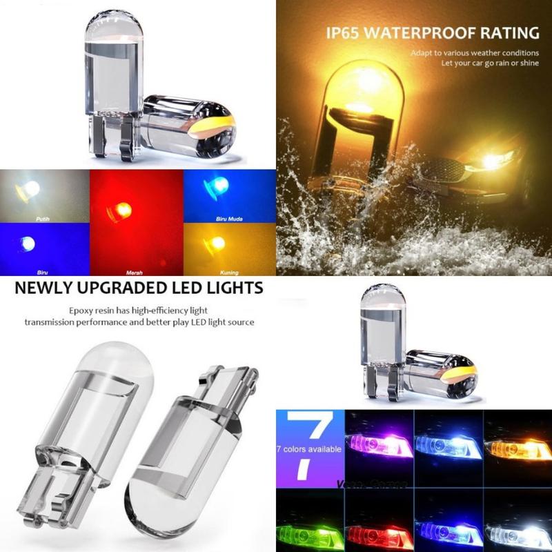 LAMPU LED T10 SEIN SPEEDOMETER SENJA RESIN KACA 360 DERAJAT SUPER ...
