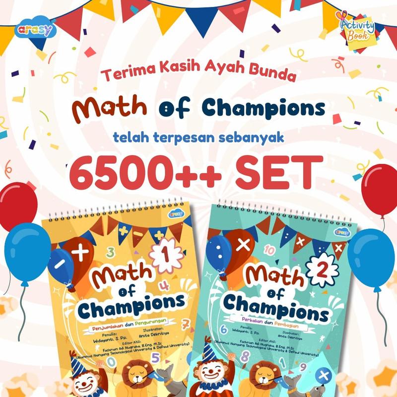 [Isi 2 Buku] MATH OF CHAMPION / Buku Soal Matematika /Matematika - Shop ...