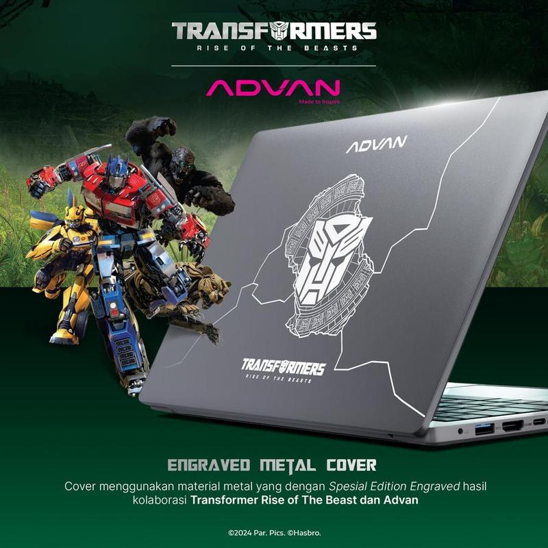 ADVAN TBOOK x Transformers Intel N100 4GB/128GB 14" HD Windows 11 ...