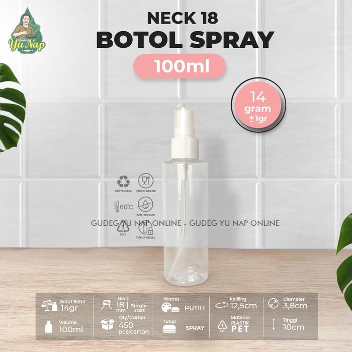 Botol SPRAY 100 ml -Semprotan Disinfektan Mist Semprot Sanitizer 100ml ...
