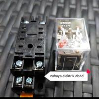 Jual relay Omron original my2 my2n 110vac 8kaki set socket/relay Omron ...