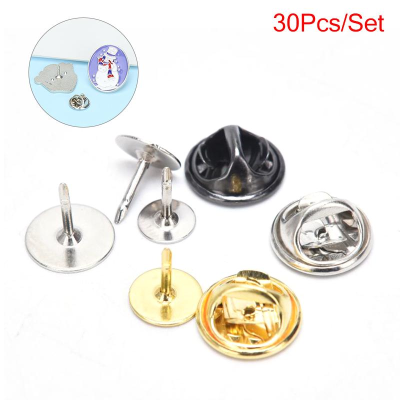 30Pcs/Set Copper Butterfly Clutch Badge Pin Back Squeeze Clasp - TikTok ...