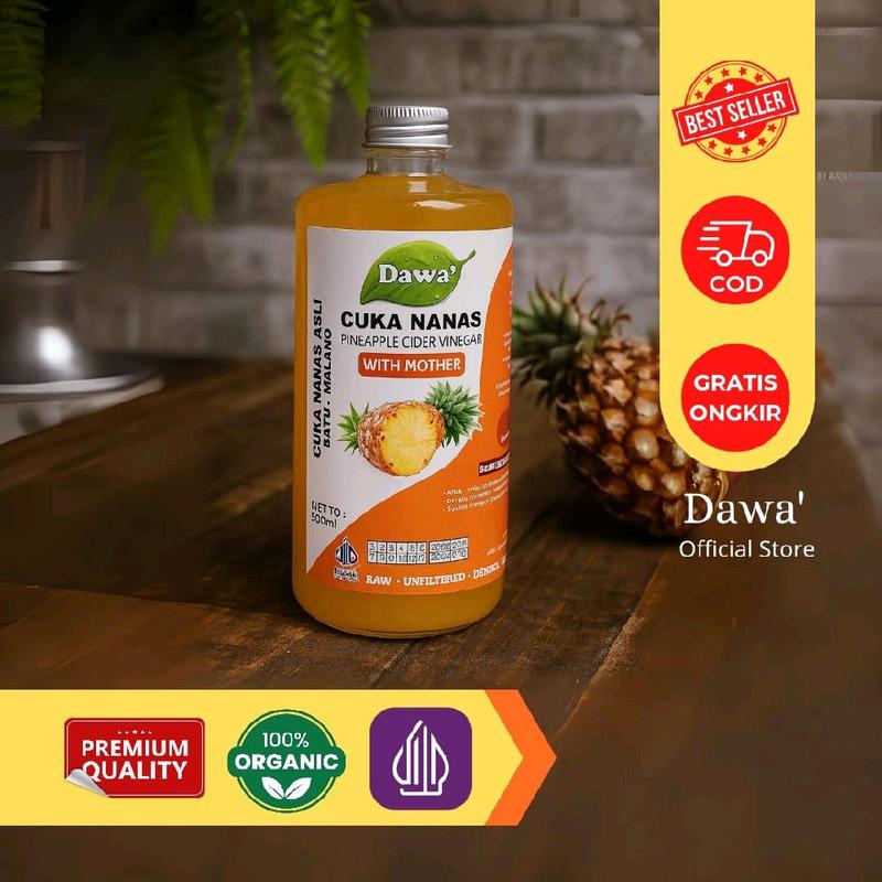 cuka nanas premium 500ml - cuka nanas DAWA' - cuka nanas organik - cuka ...