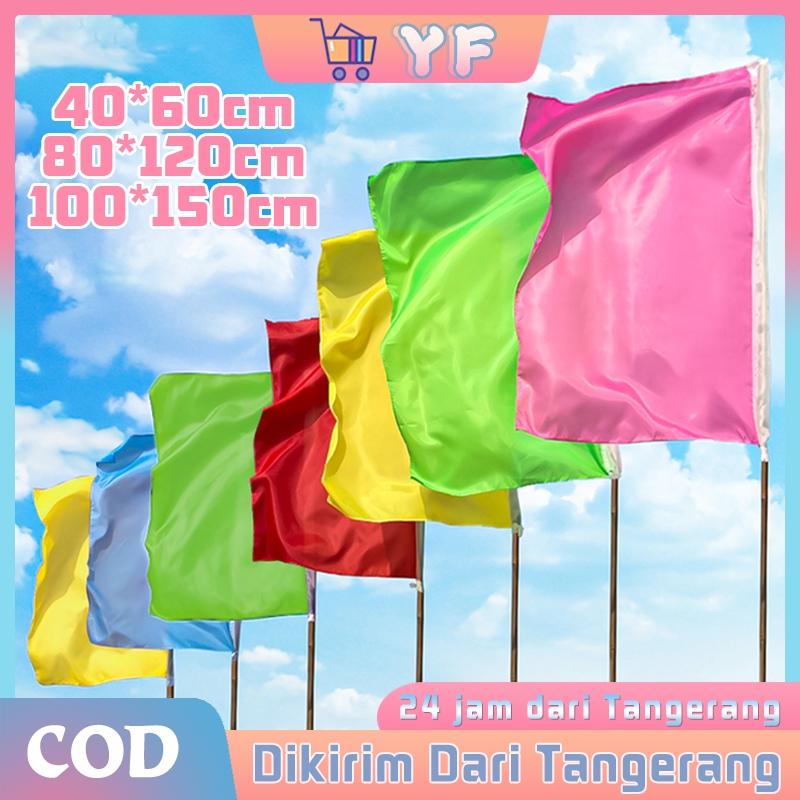 10Pcs 5 Warna Bendera Warna Polos Bendera Printing Banner Pinggir ...