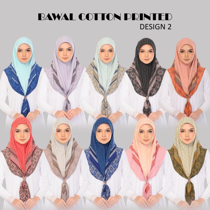 INARA BAWAL BIDANG 45 MONOGRAM kain shifon voil - TikTok Shop Malaysia