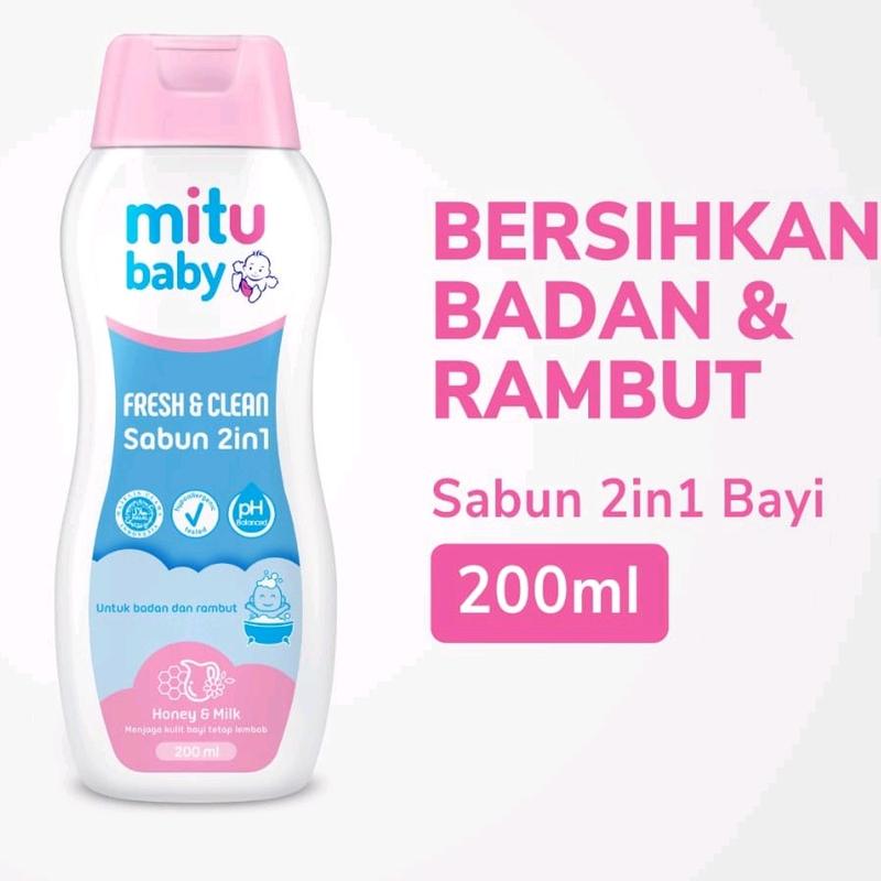 MITU BABY SABUN 2 IN 1 200ML - BOTOL sabun bayi cair - Shop | Tokopedia
