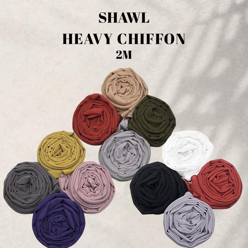 Ready Stock SHAWL HEAVY CHIFFON 2 Meter|| New Arrival || Shawl - TikTok ...
