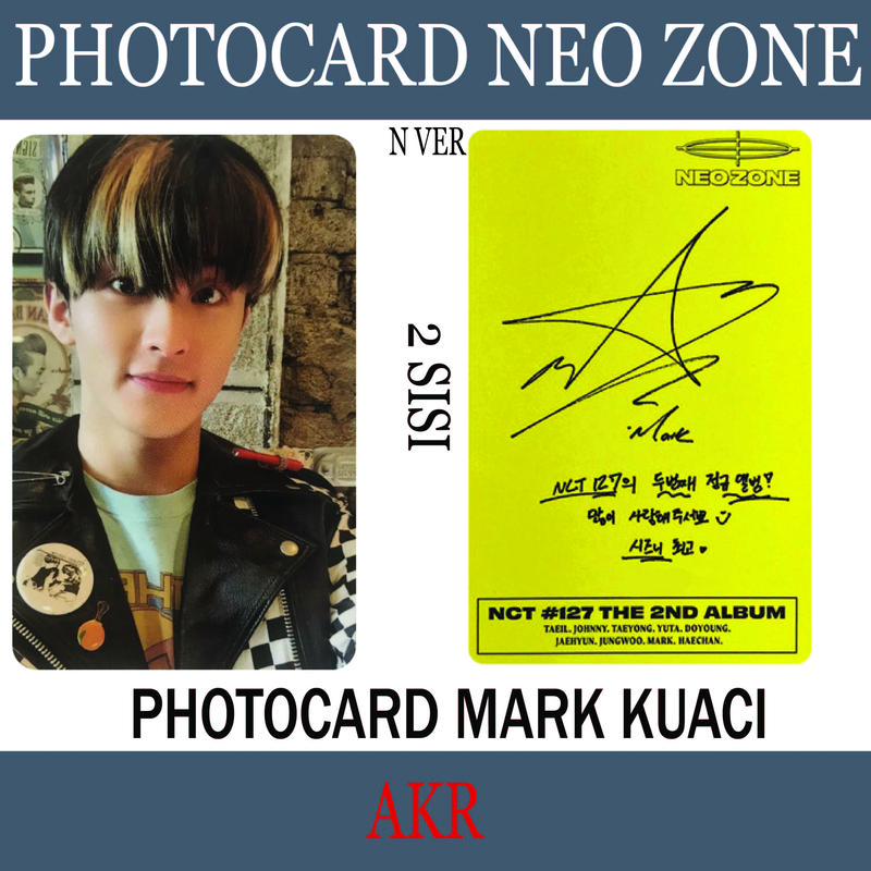 PHOTOCARD MARK KUACI , PHOTOCARD MARK NEO ZONE N VER OFFICIA - Shop ...