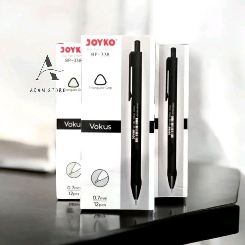 Pulpen JOYKO FOCUS BP-338 (12 Pcs ) Stationery Hitam - Shop | Tokopedia