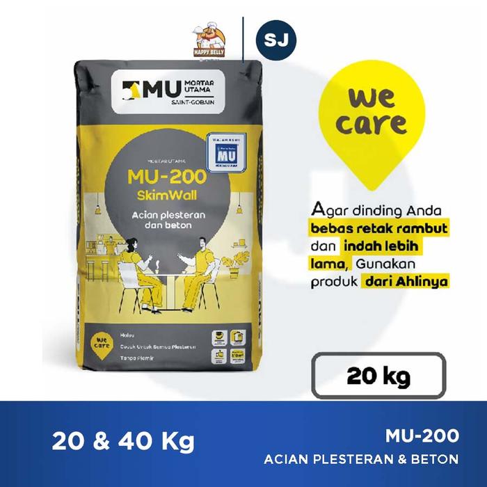 Jual MU200 - Mortar Utama MU 200 Acian Plesteran & Beton 20KG / 20 KG ...