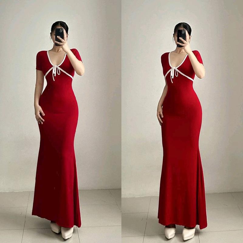 NEW TRENDY ANGELICA MAXI DRESS fit up small to large fabric knitted ...