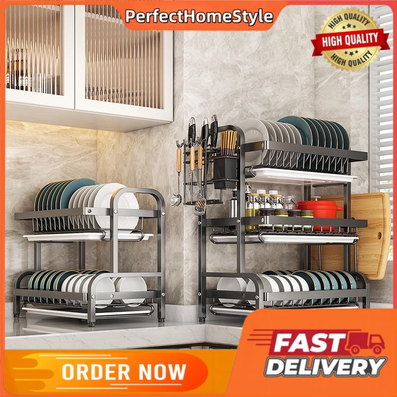 Hitam Black sink rack Rak Pinggan Sinki Dish Rak Mangkuk Rak - TikTok ...