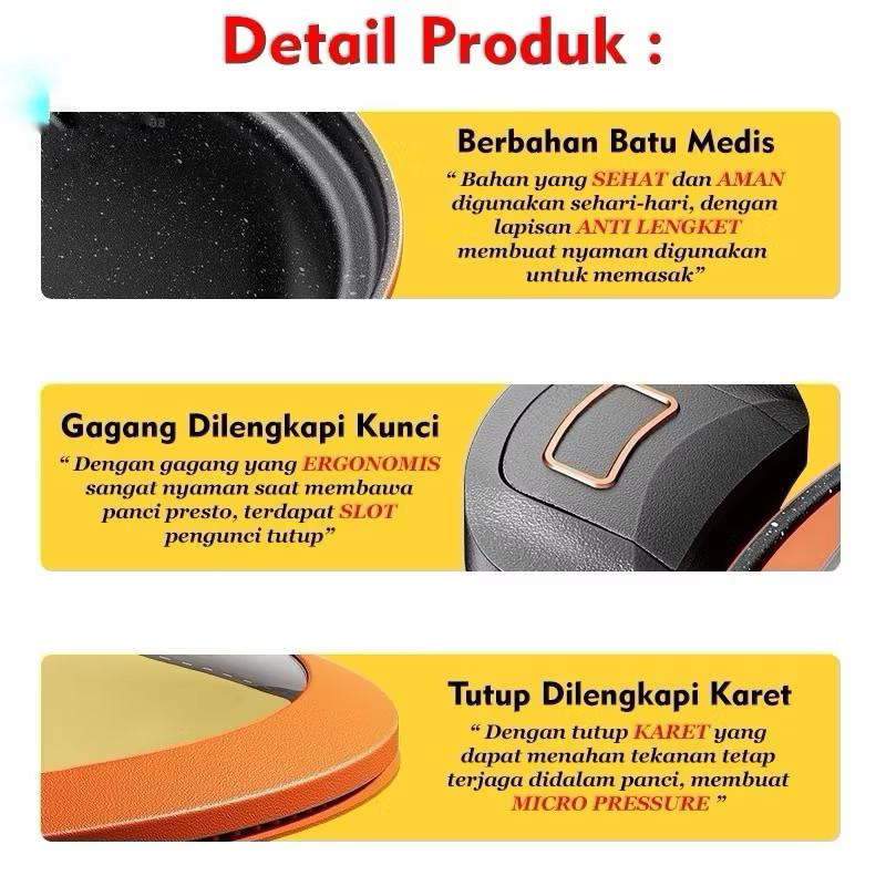 ready LS COMBO MURAH!! Panci Presto Bentuk Labu 7.5Liter + Blender ...