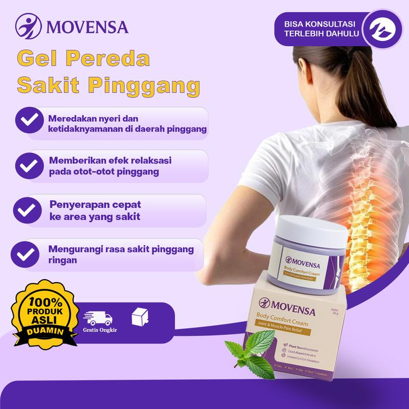 Movensa Gel Sendi Sensasi Hangat, Gel Perawatan Harian untuk Membantu ...